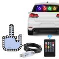 Middle Finger LED Light for Car: Express Yourself with Humor