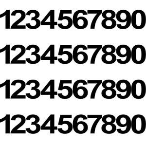 Decal Number for Car: Enhance Visibility with Premium Vinyl Stickers