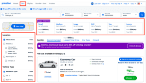 My Journey with Priceline Car Rentals