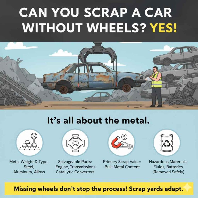 Can You Scrap A Car Without Wheels? Essential Guide