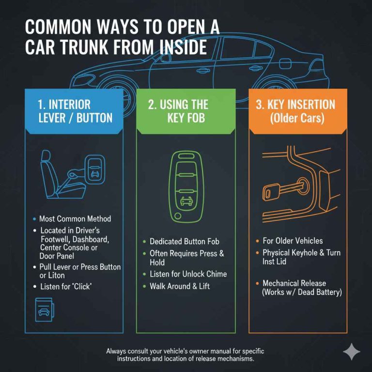 How To Open Car Trunk Inside: Essential Guide